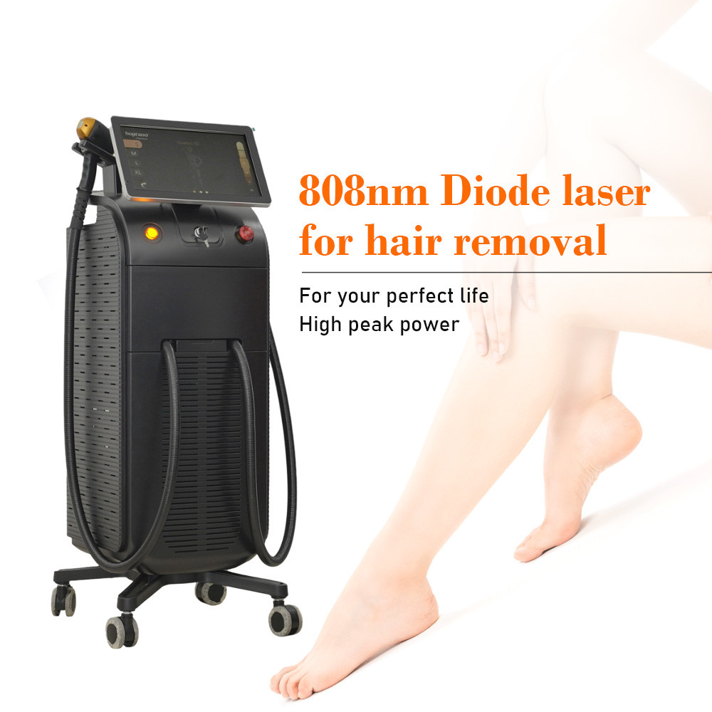 Ice Titanium Laser Hair Machine 3000W Salon Hair Removal Equipment 755 ...